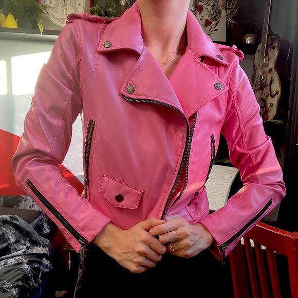 BCBGeneration | Jackets & Coats | Barbie Pink Biker Jacket | Poshmark
